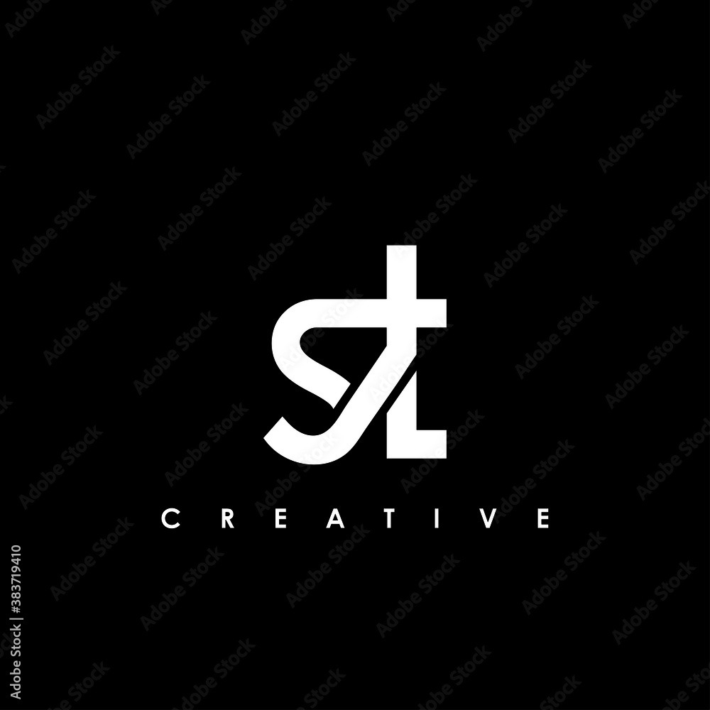 ST Letter Initial Logo Design Template Vector Illustration Stock Vector ...