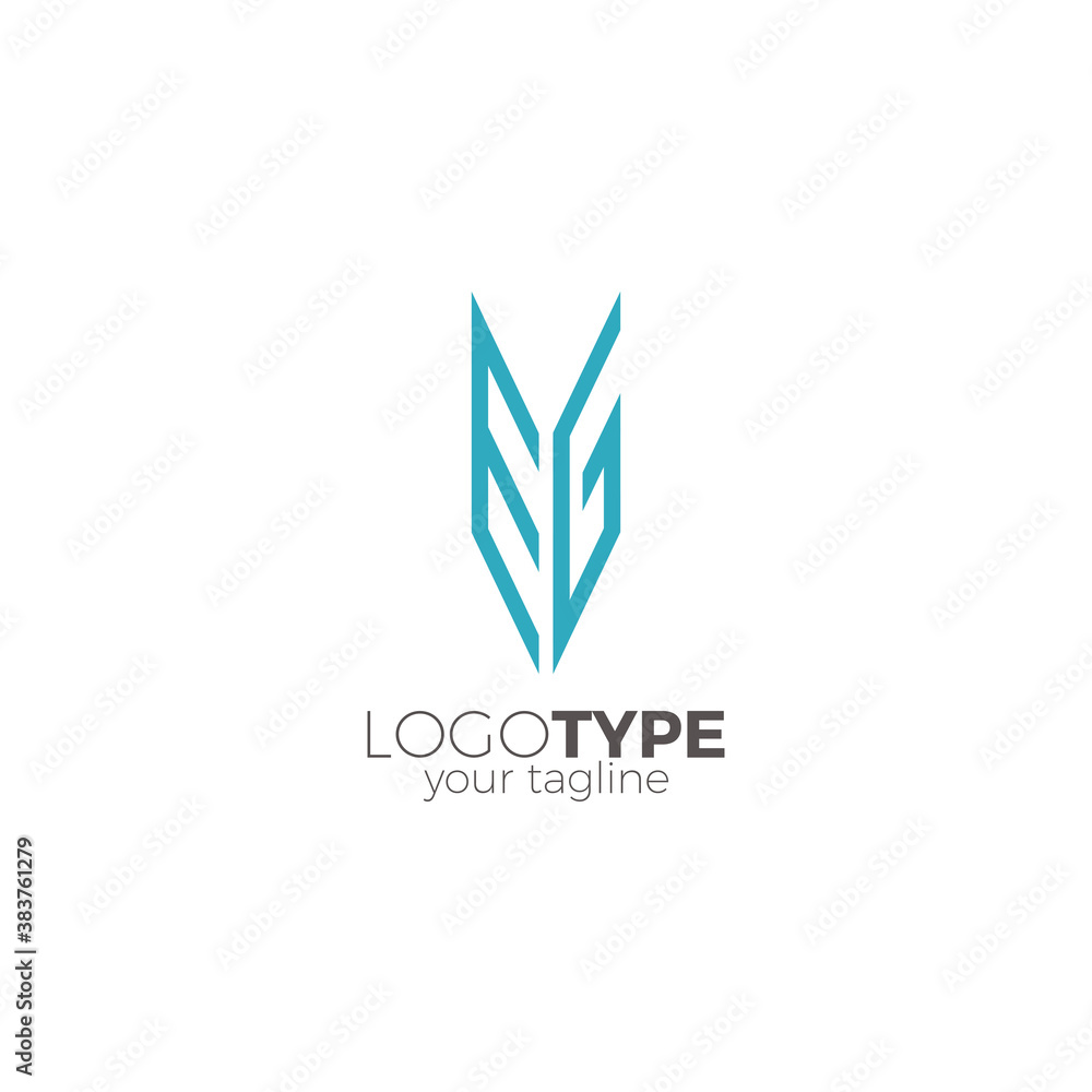 EG Logo Simple Stock Vector | Adobe Stock