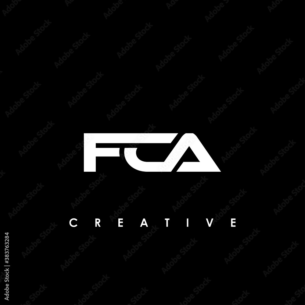 FCA Letter Initial Logo Design Template Vector Illustration vector de ...