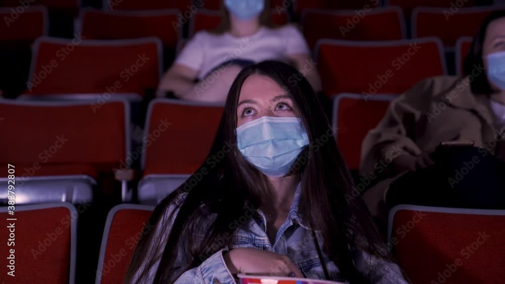 Cinema in quarantine, coronavirus pandemic safety rules, social ...