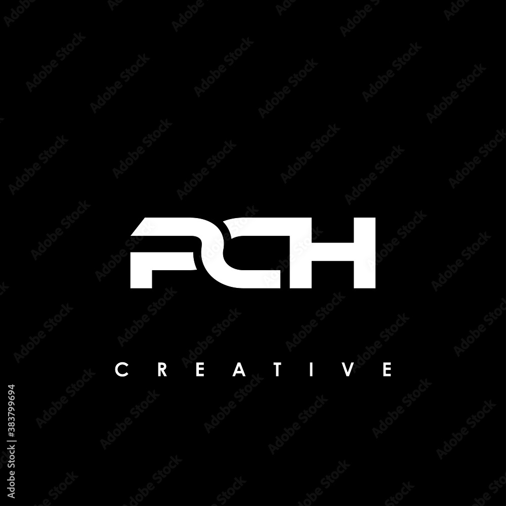 PCH Letter Initial Logo Design Template Vector Illustration Stock ...