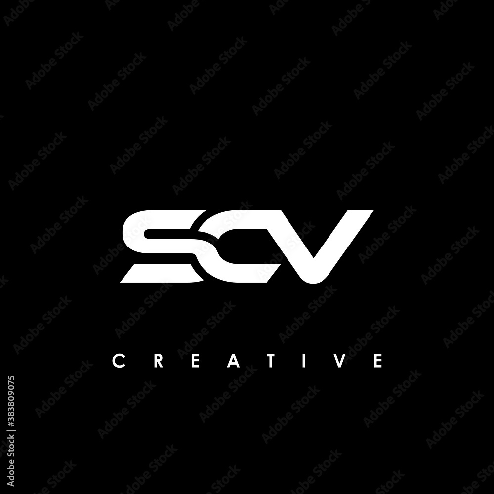 SCV Letter Initial Logo Design Template Vector Illustration Stock ...