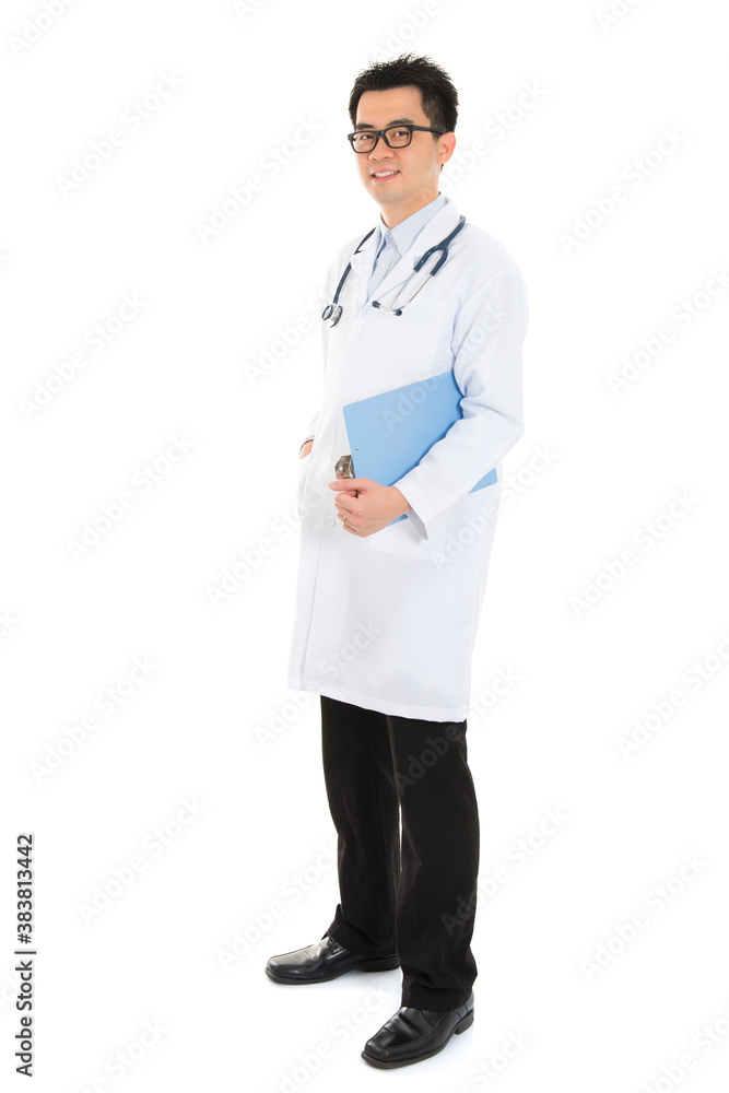 Full body Asian medical male doctor Stock Photo | Adobe Stock