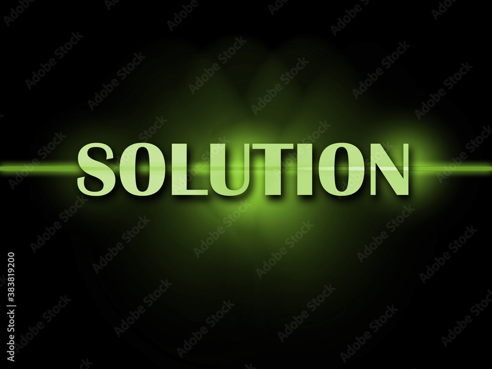 Solution Word Shows Resolve Resolution Solving And Solved Stock ...