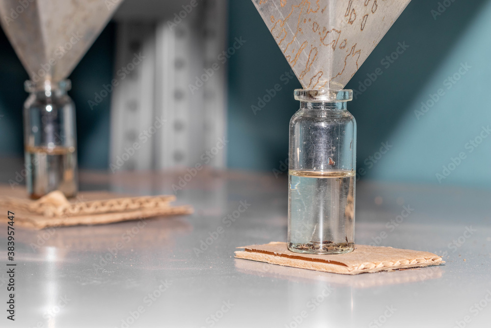 Extraction of soil invertebrates with Tullgren soil extractors Stock ...