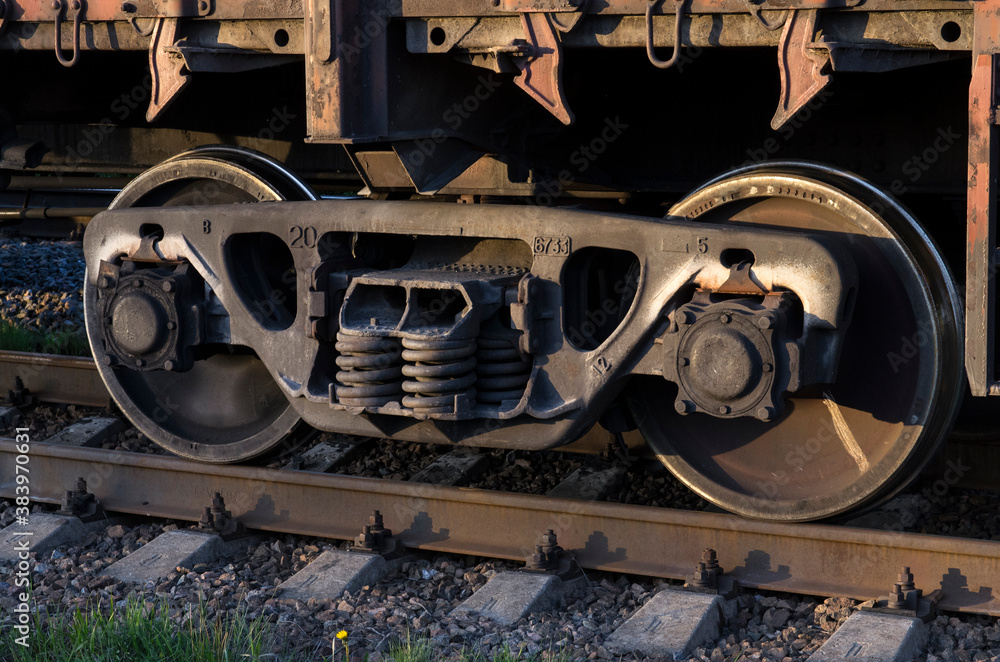 train bogie Stock Photo | Adobe Stock