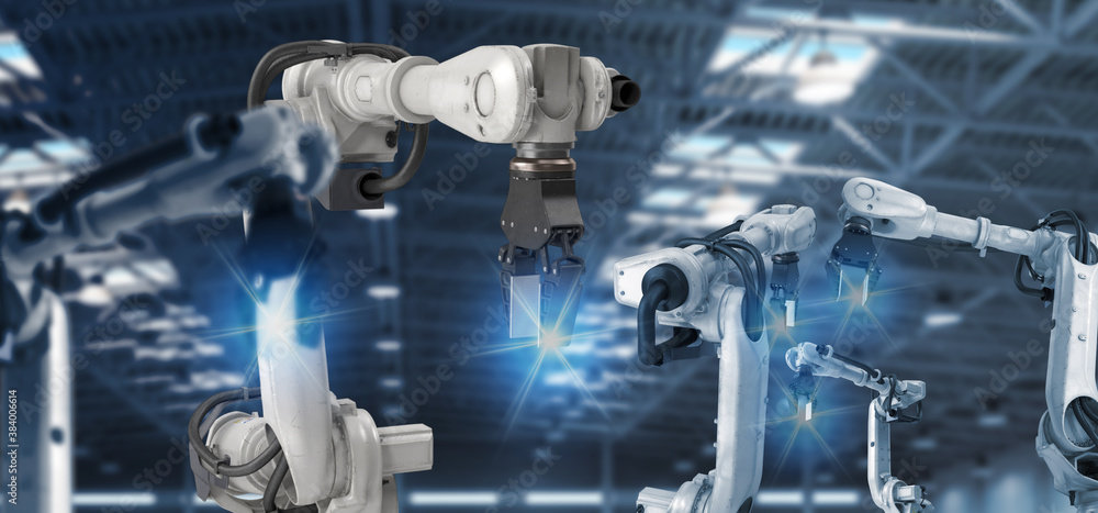 new normal Futuristic Technology in smart automation industrial concept ...