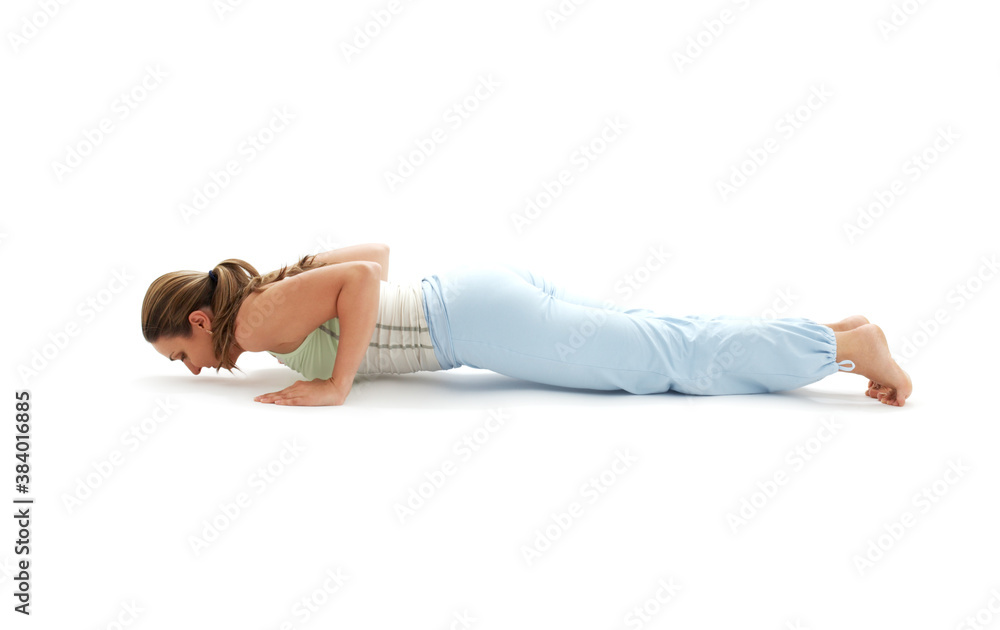 chaturanga dandasana four-limbed staff pose #2 Stock Photo | Adobe Stock