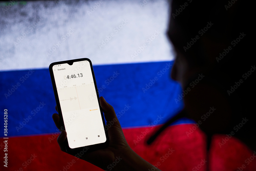 Russian Secret Service officer recording diplomatic conversations with ...