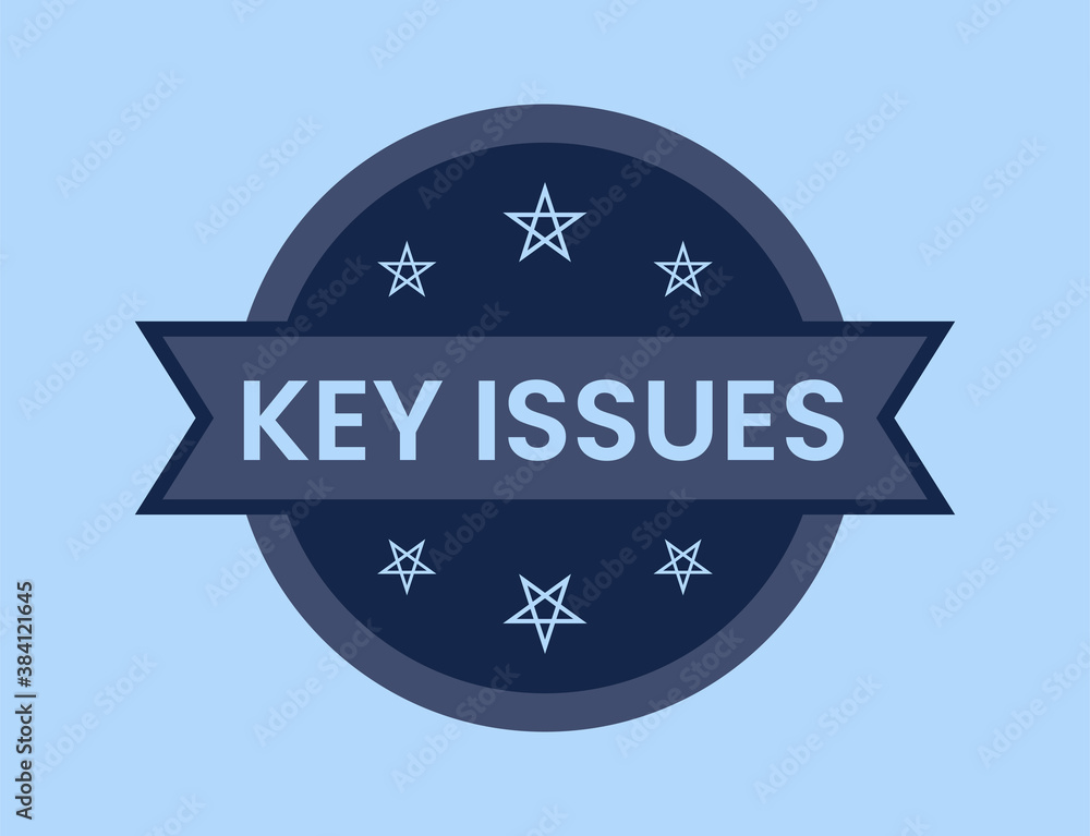 Key Issues Badge vector illustration, Key Issues Stamp Stock Vector ...