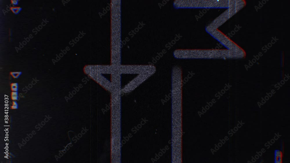 Film burn effect transition or intro footage. Film leader markers and ...