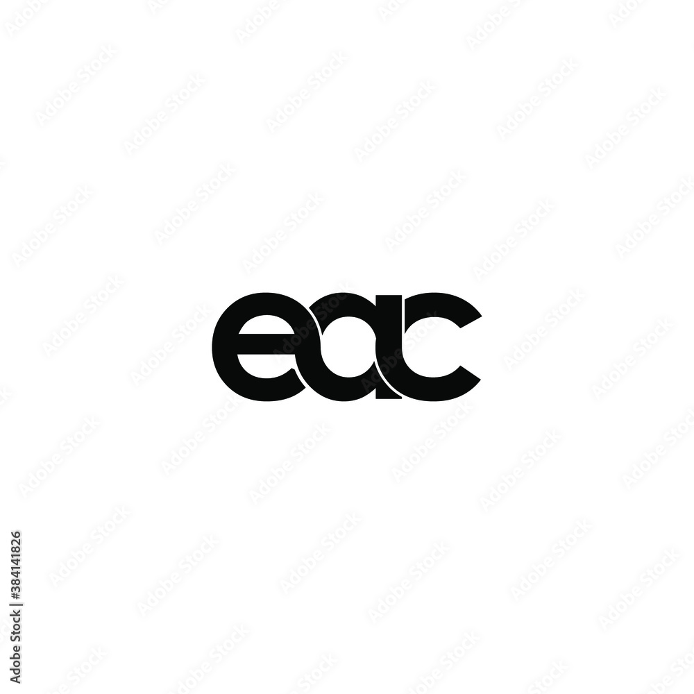 eac letter original monogram logo design Stock Vector | Adobe Stock