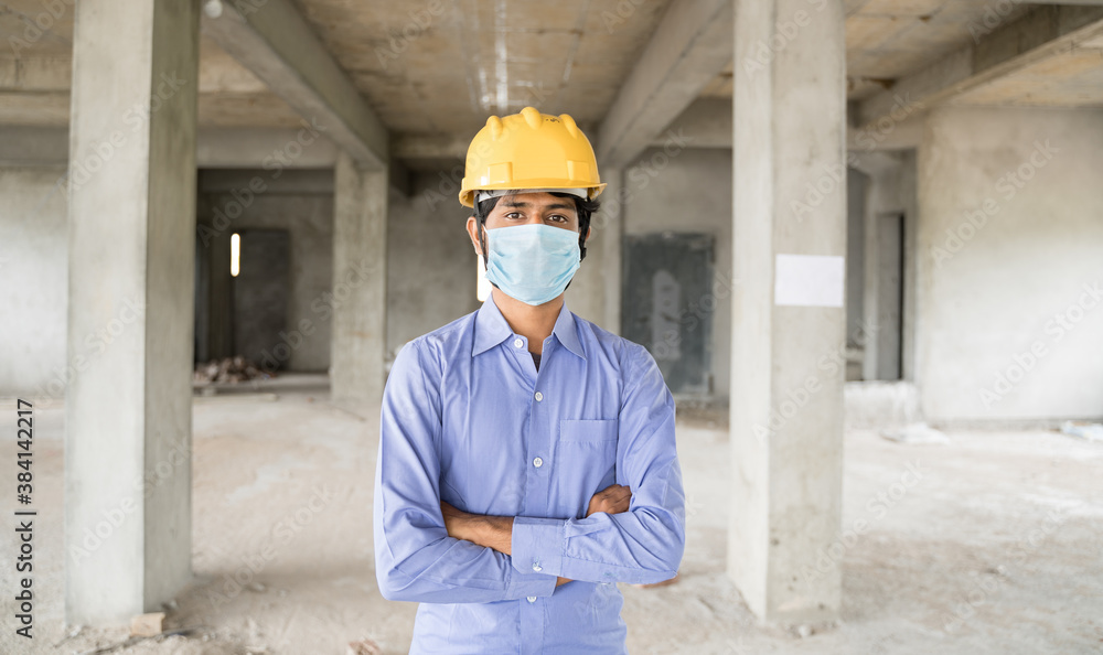 Concept of back to work, opening of construction sites after covid-19 ...