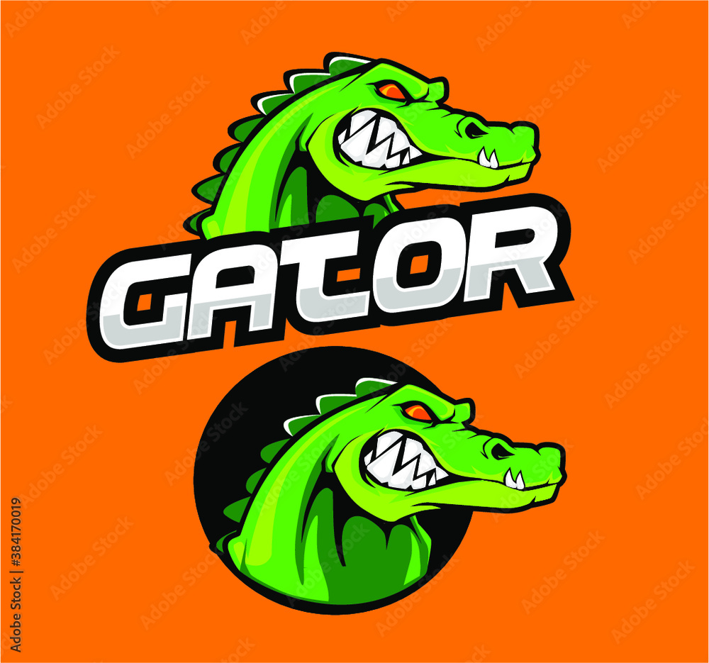 crocodile sport logo cartoon in vector Stock Vector | Adobe Stock
