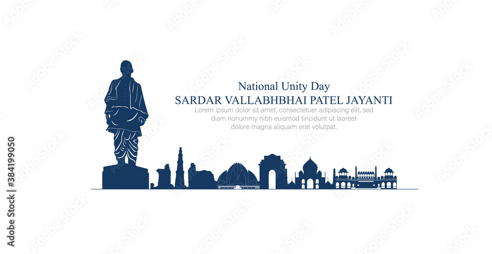 vector illustration of sardar vallabhbhai patel jayanti. Stock Vector ...