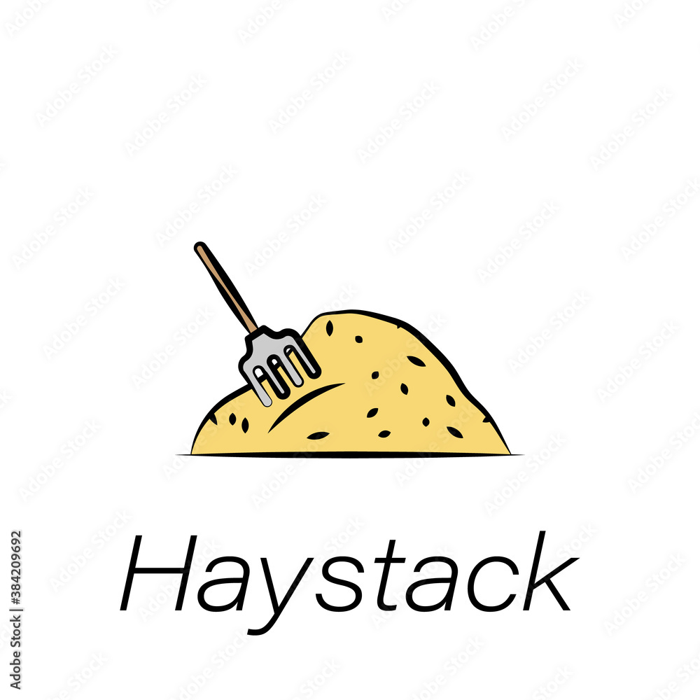 haystack hand draw icon. Element of farming illustration icons. Signs ...