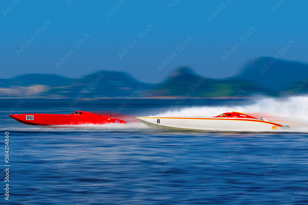 Boat Racing Stock Photo | Adobe Stock