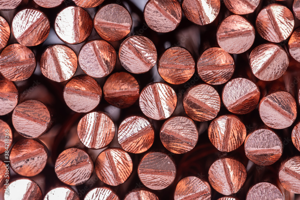 Copper wire cross section texture background Stock Photo | Adobe Stock