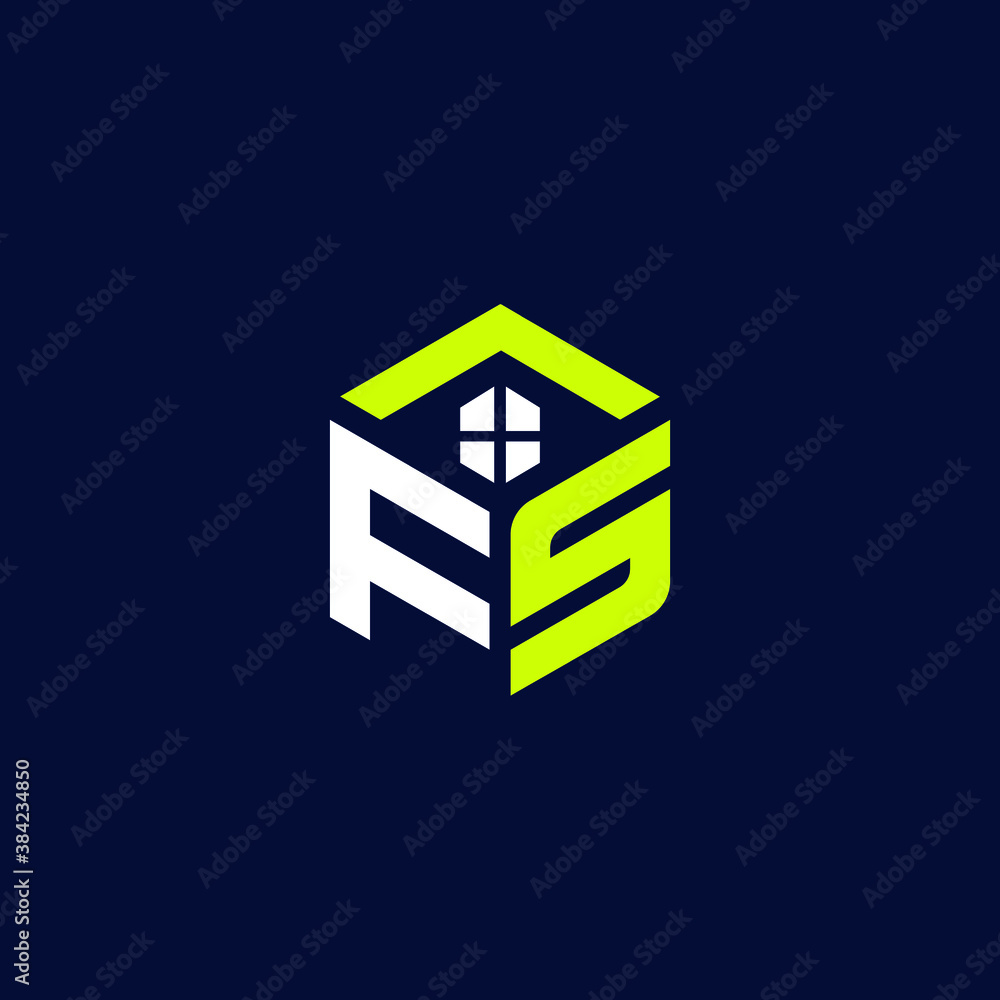 FS Letter Modern Real Estate Business Logo for Branding and Property ...