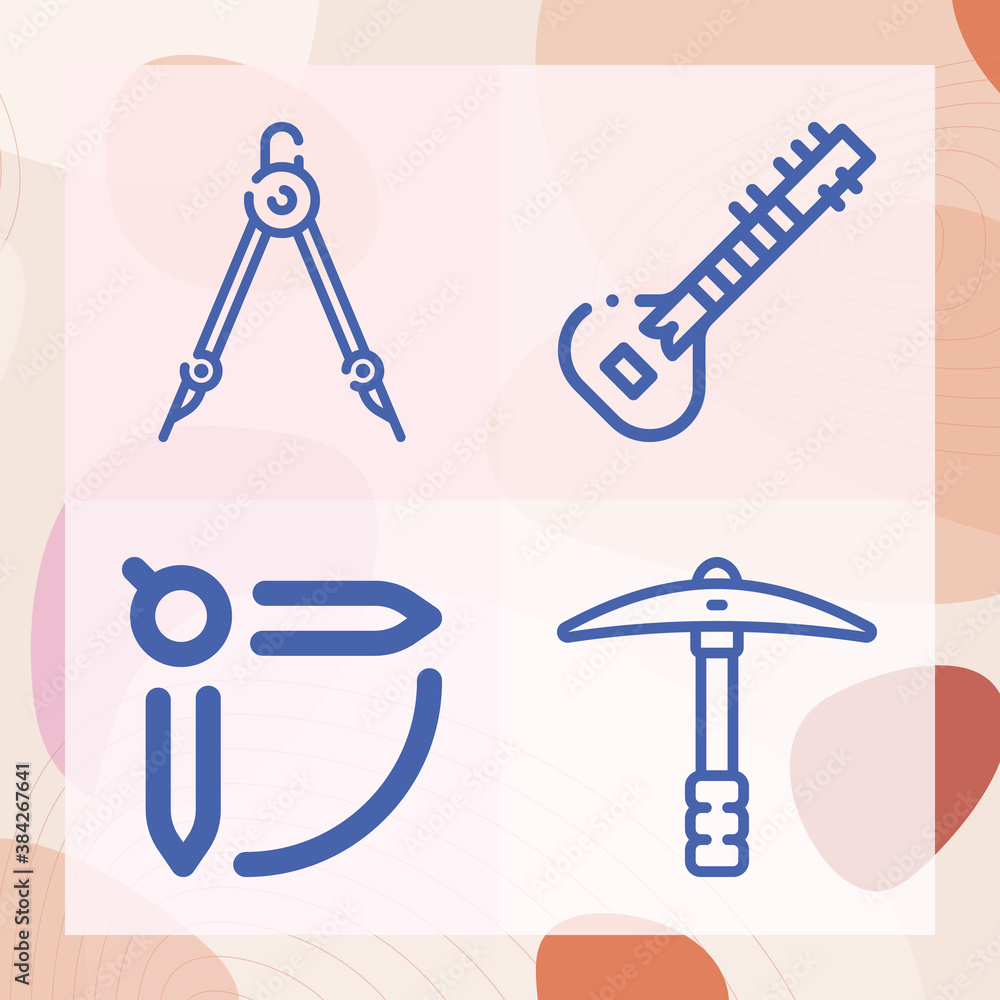 Simple set of dig related lineal icons Stock Vector | Adobe Stock