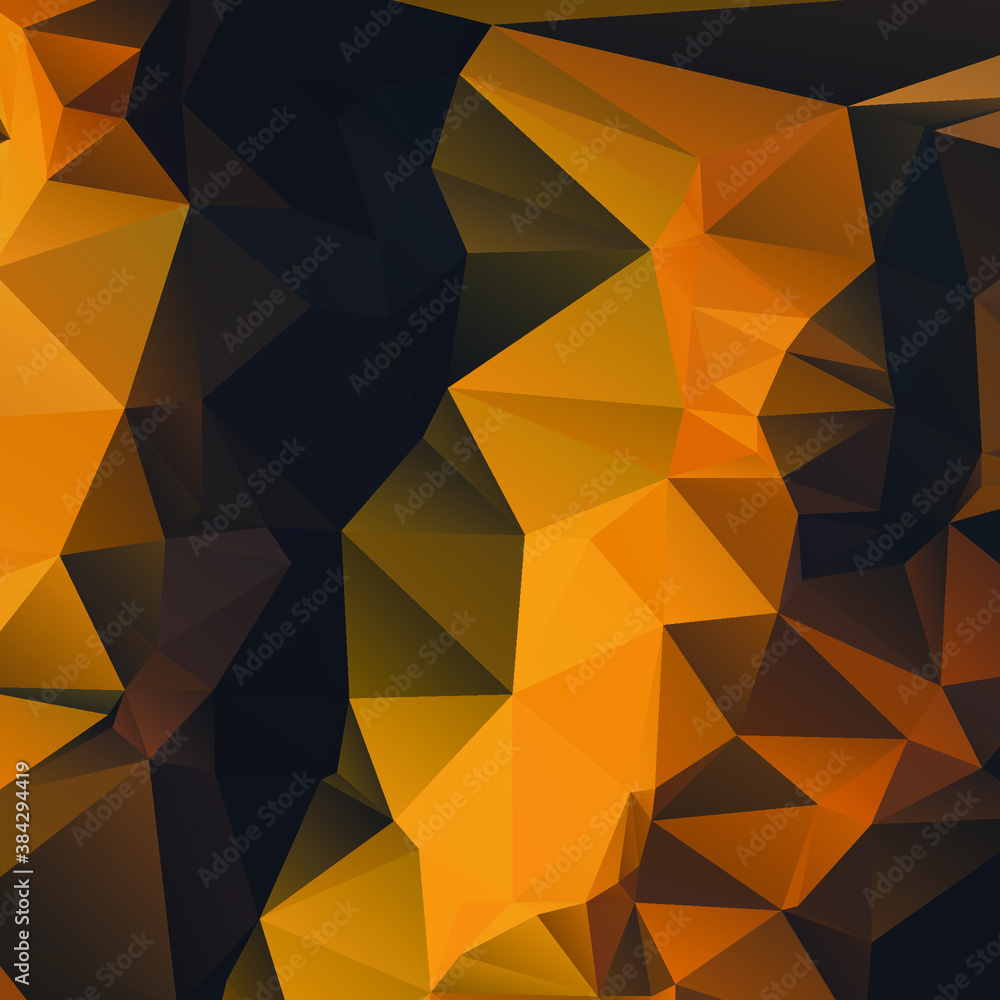 Abstract Yellow Black Color Polygon Background Design, Abstract ...