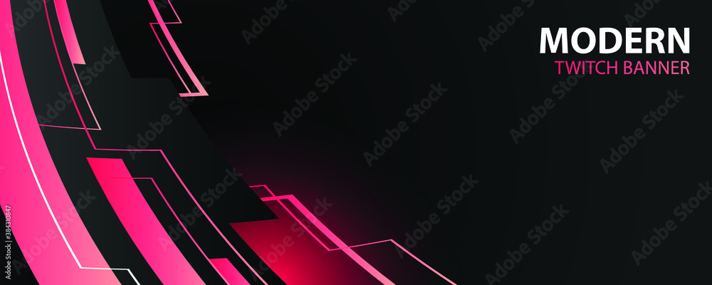 Modern abstract twitch background design Stock-Vektorgrafik | Adobe Stock