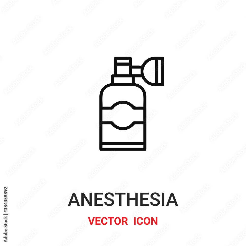 anesthesia icon vector symbol. anesthesia symbol icon vector for your ...