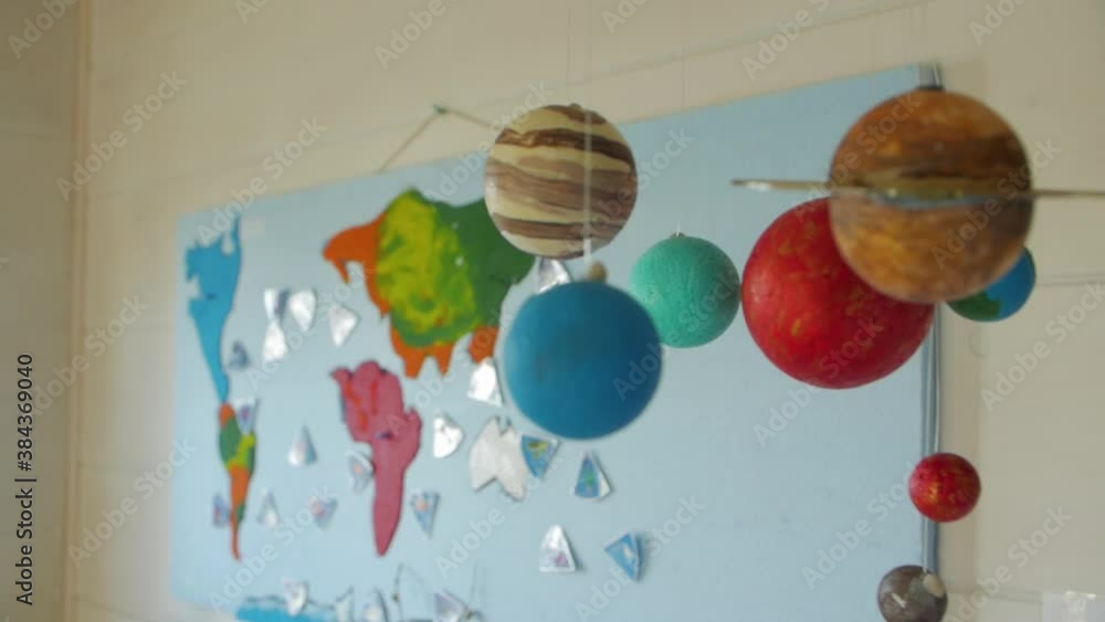 Solar system planets model geography class Stock Video | Adobe Stock