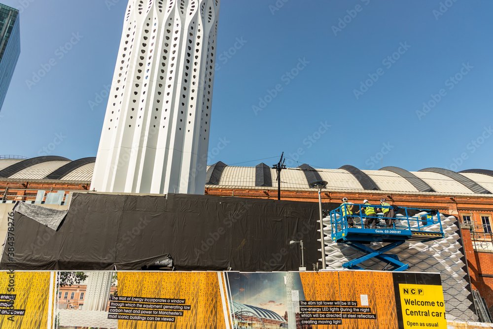 The towering flue structure of Tonkin Liu's 40m-tall biomimetic 'Tower ...