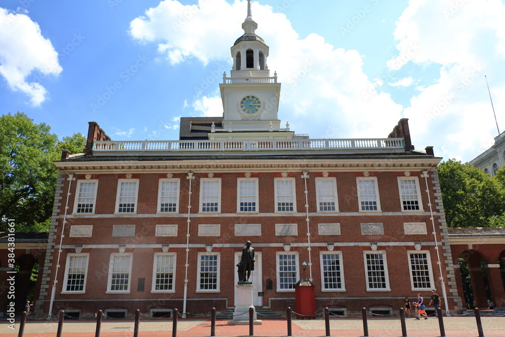 Exterior Of Independence Hall In Philadelphia Pennsylvania