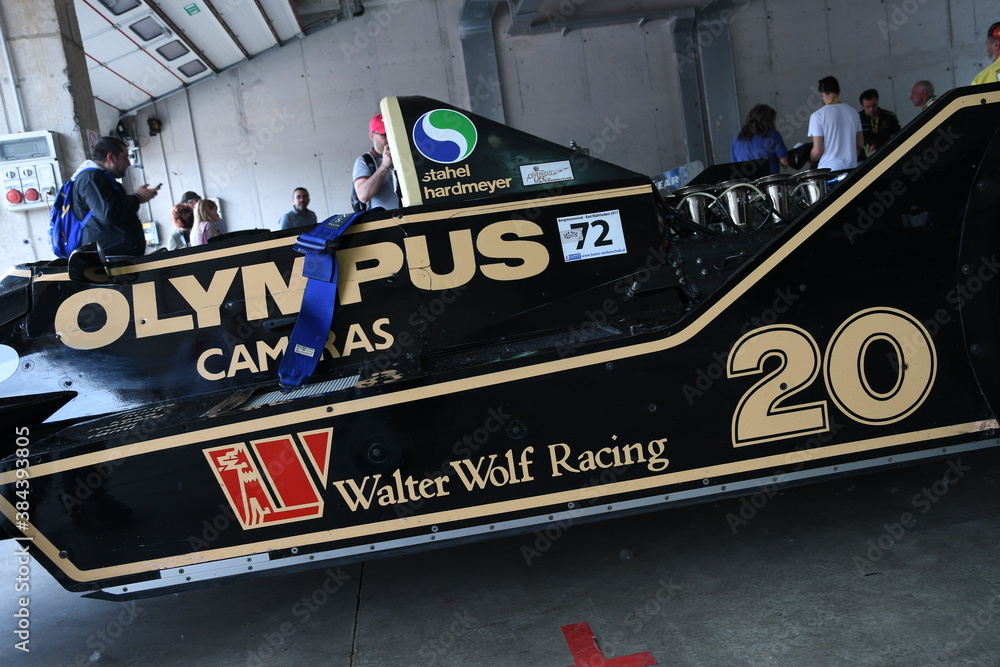 6 May 2018: Historic Formula 1 Wolf WR8 1979 ex James Hunt in the box ...