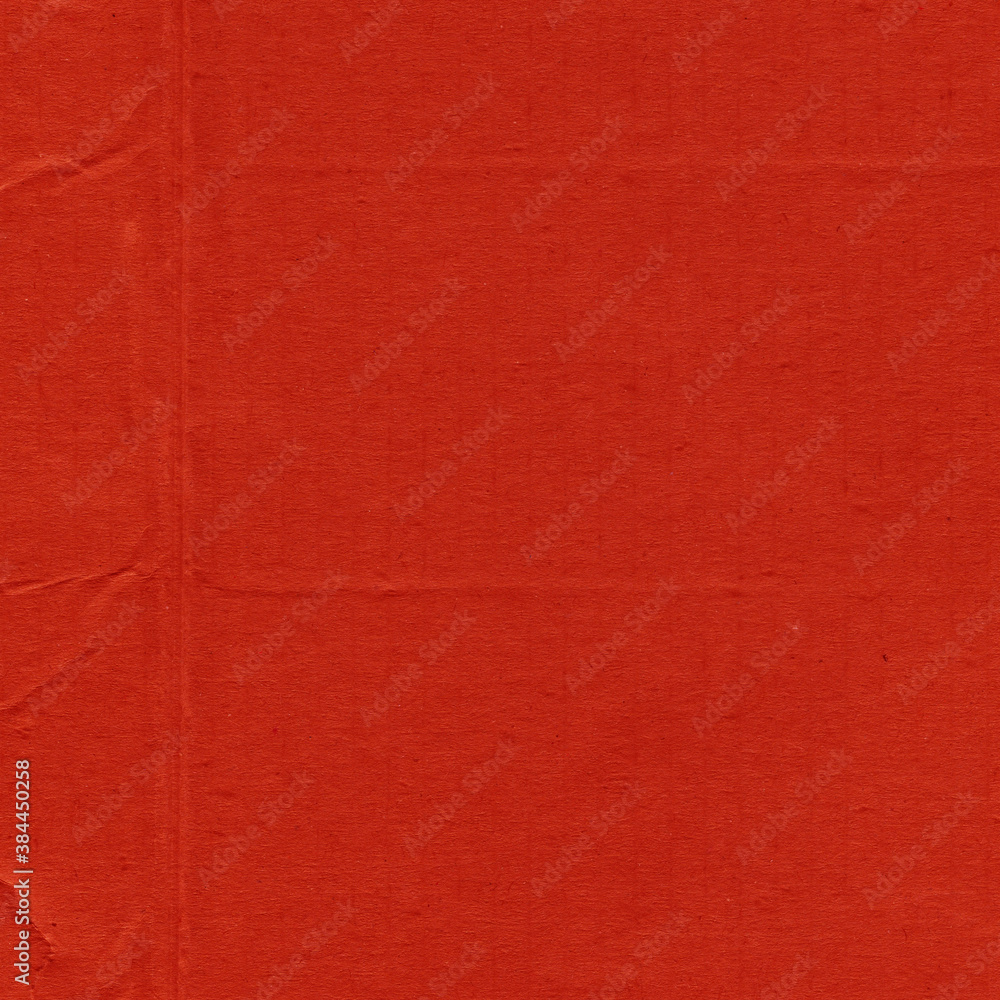 A red vintage rough sheet of carton. Recycled environmentally friendly ...