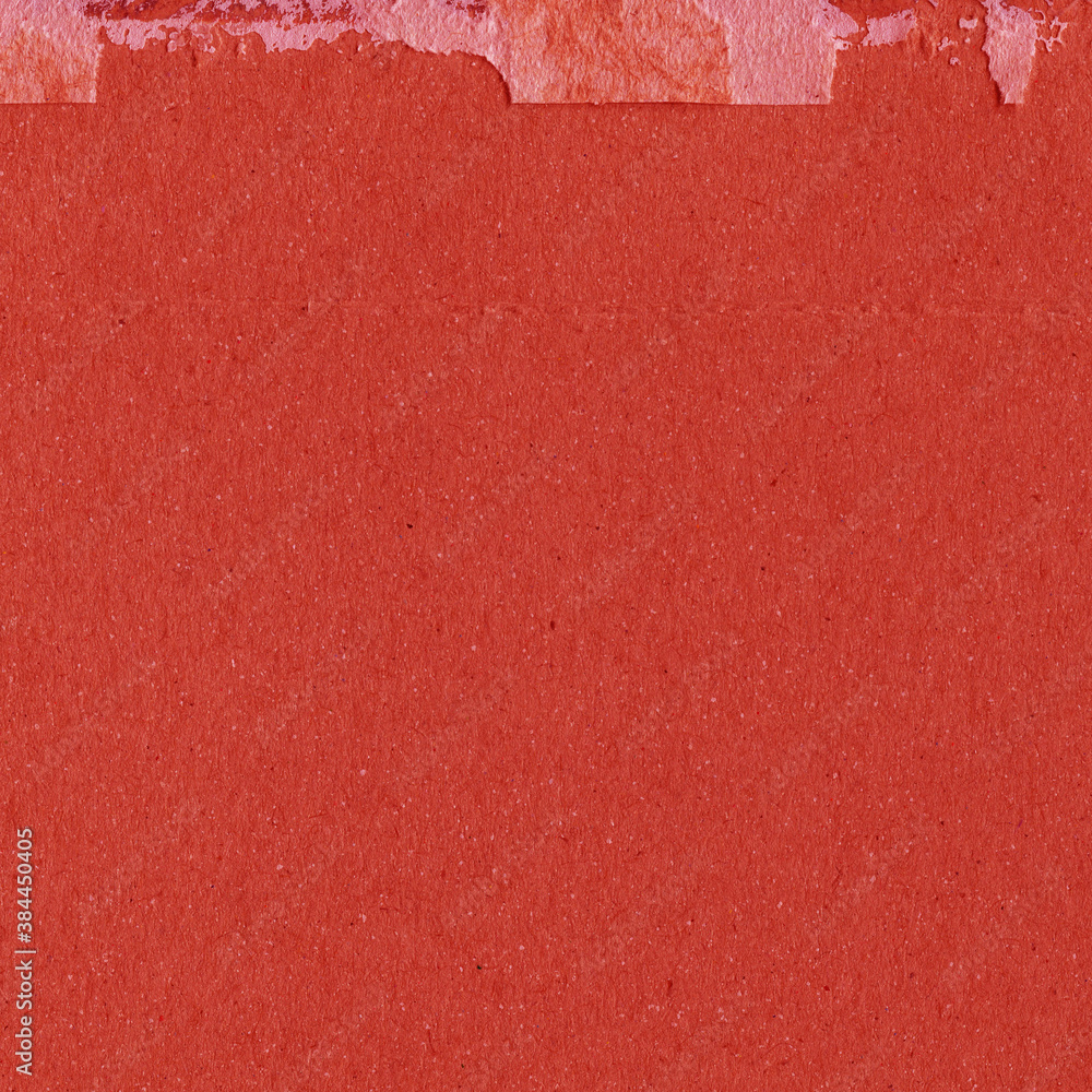 A red vintage rough sheet of carton. Recycled environmentally friendly ...