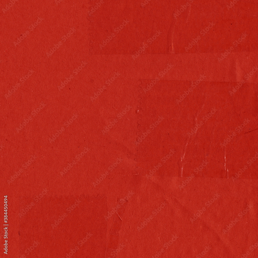 A red vintage rough sheet of carton. Recycled environmentally friendly ...