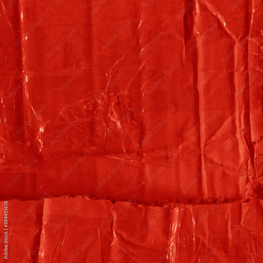 A red vintage rough sheet of carton. Recycled environmentally friendly ...