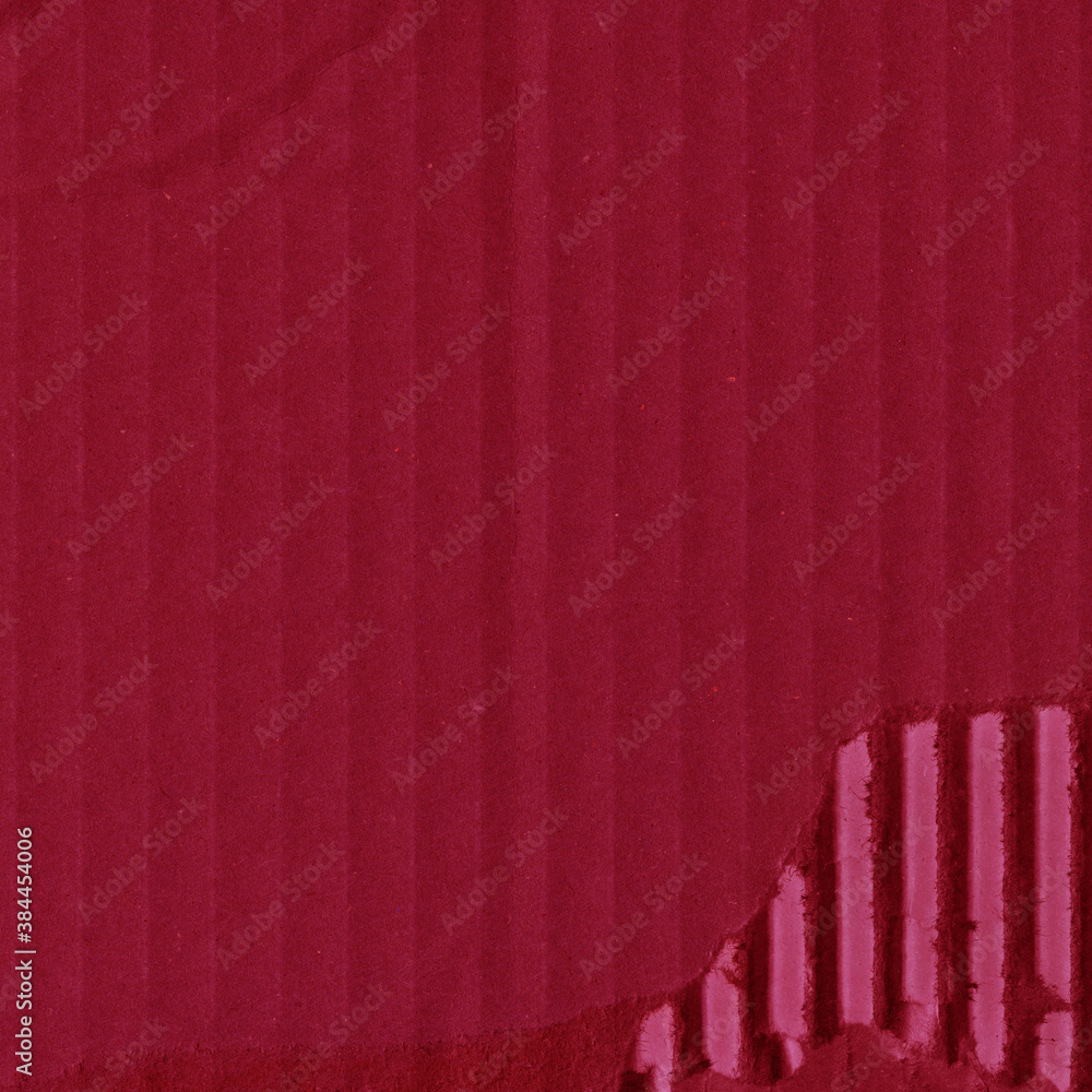 Red vintage rough sheet of carton. Recycled environmentally friendly ...