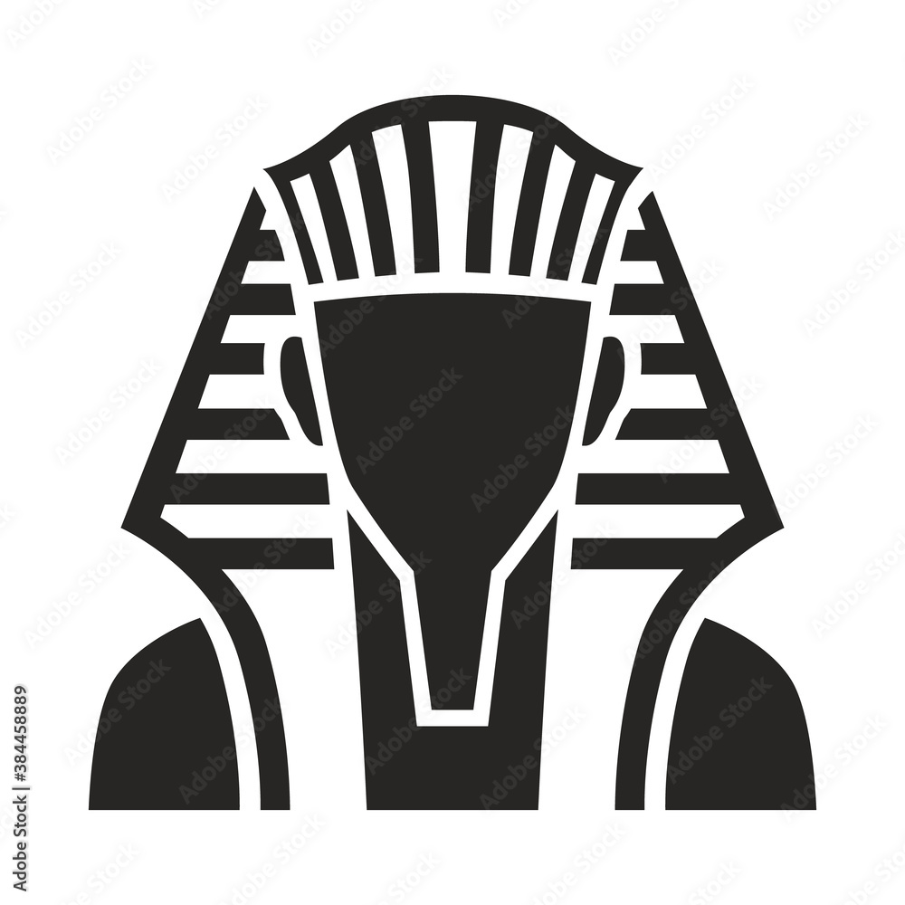 Egyptian pharaoh. Pharaoh vector isolated flat illustration. Pharaoh ...
