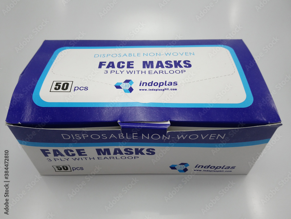 Indoplas disposable non woven face masks 3 ply with earloop in Manila ...