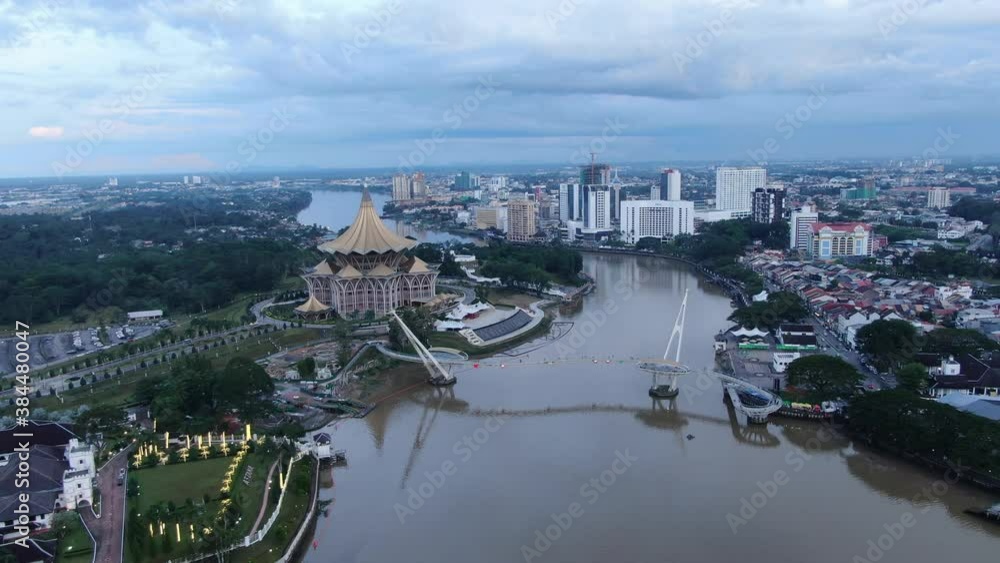 Kuching, Sarawak / Malaysia - October 10 2020: The iconic landmark ...