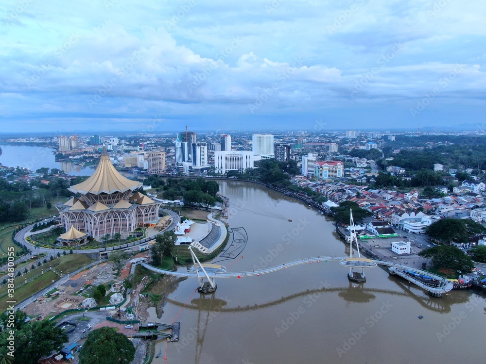 Kuching, Sarawak / Malaysia - October 10 2020: The iconic landmark ...