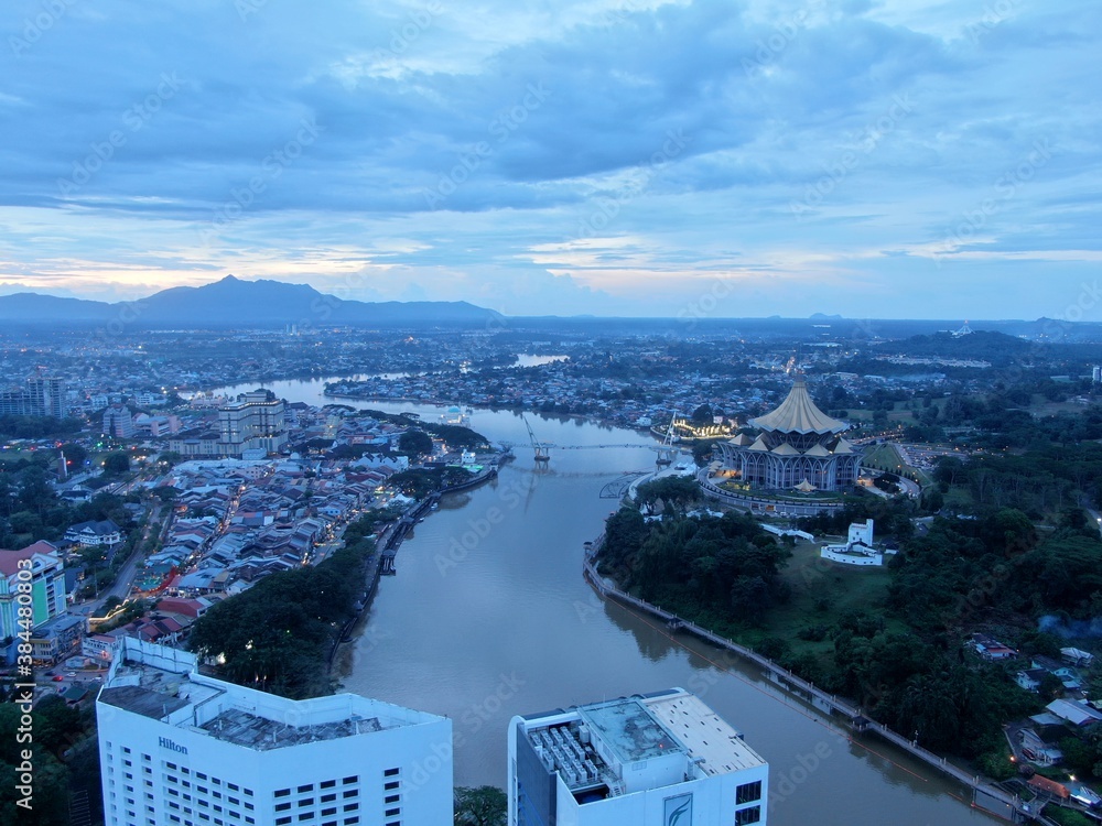 Kuching, Sarawak / Malaysia - October 10 2020: The iconic landmark ...