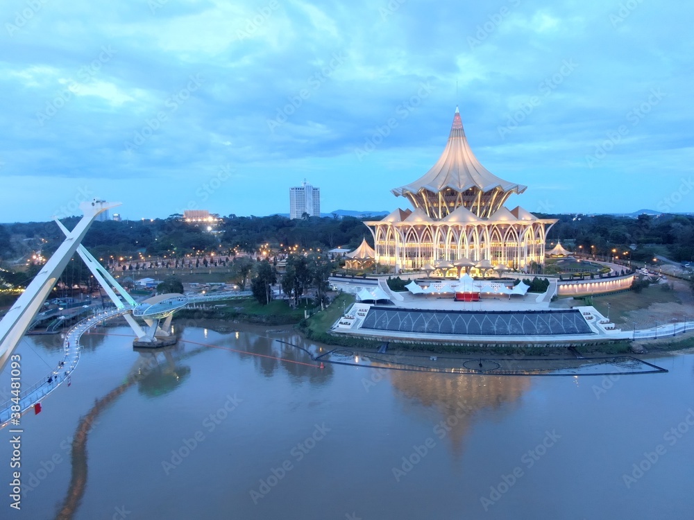 Kuching, Sarawak / Malaysia - October 10 2020: The iconic landmark ...