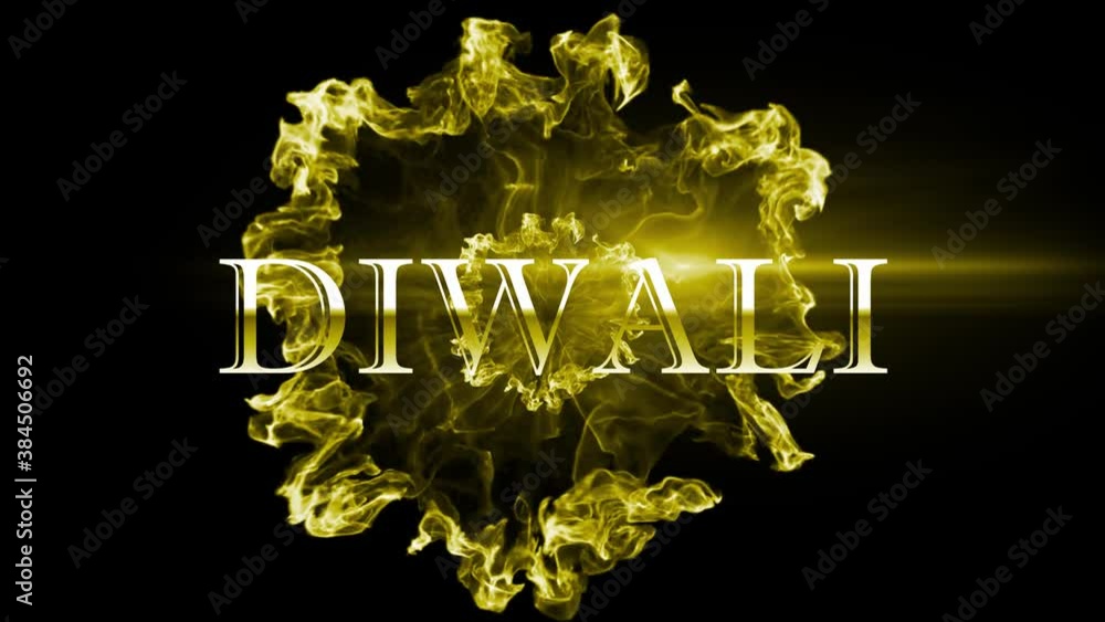 Diwali Theme, Diwali presentation 3D text animation with Golden text ...