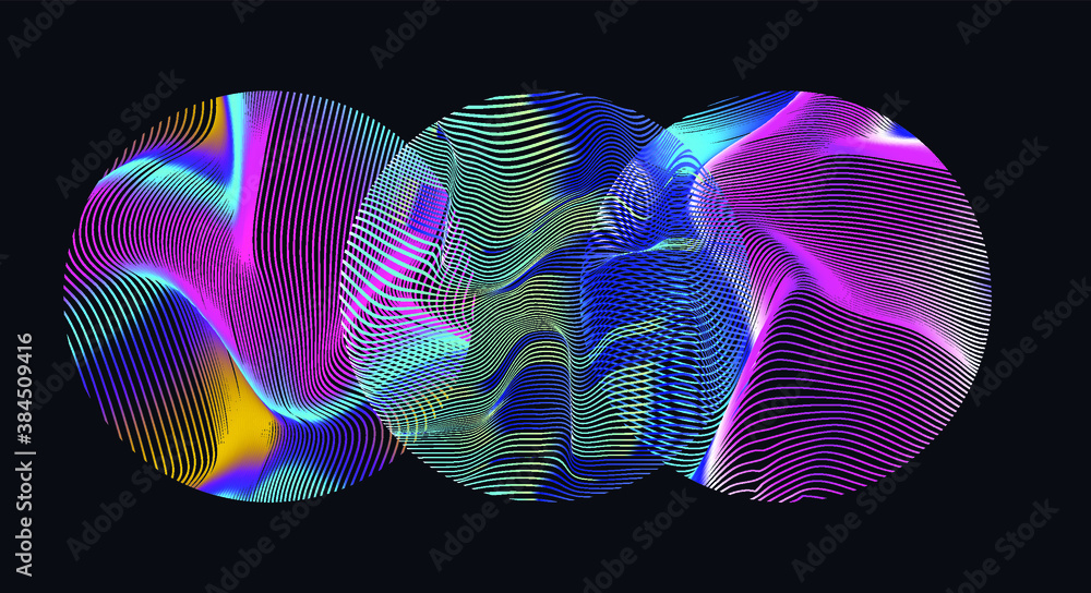 Glitched and distorted spheres, organic morphing 3d blob set. Concept ...