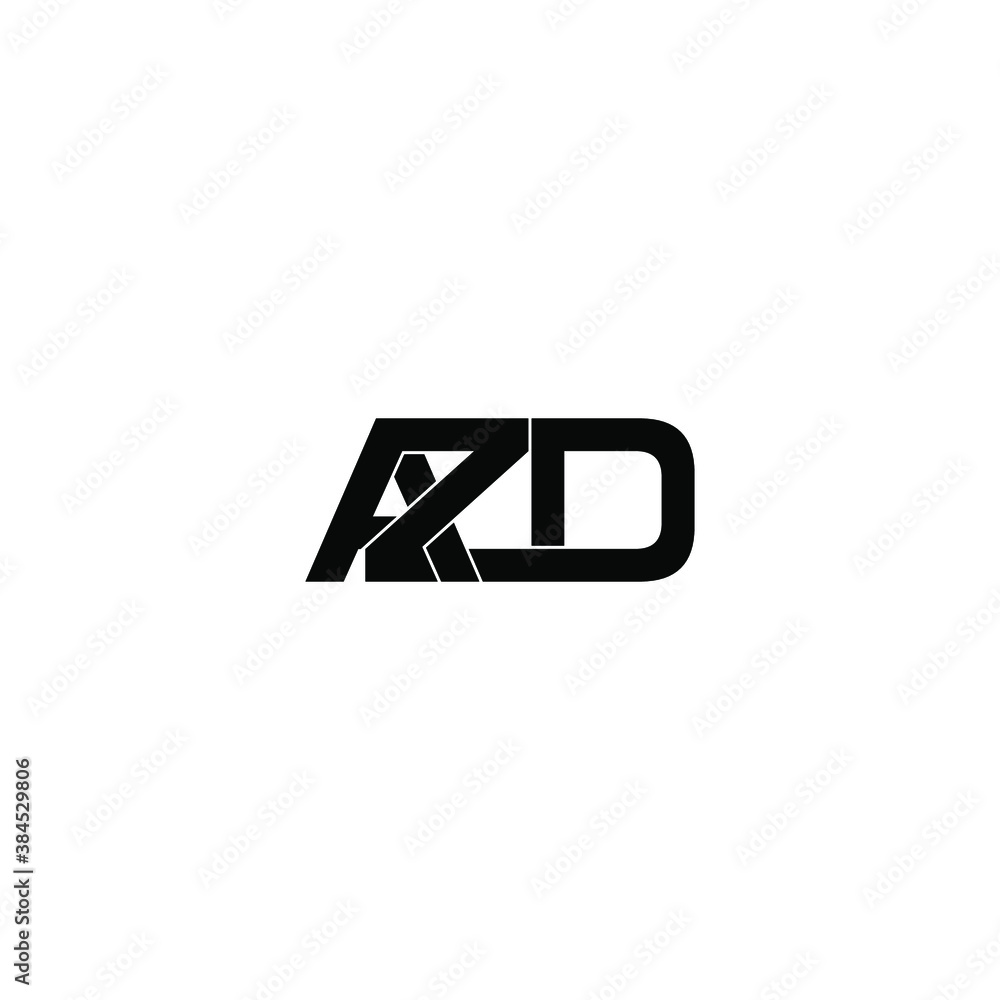 azd letter original monogram logo design Stock Vector | Adobe Stock