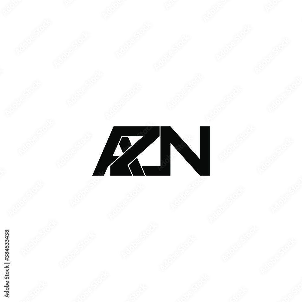 azn letter original monogram logo design Stock Vector | Adobe Stock