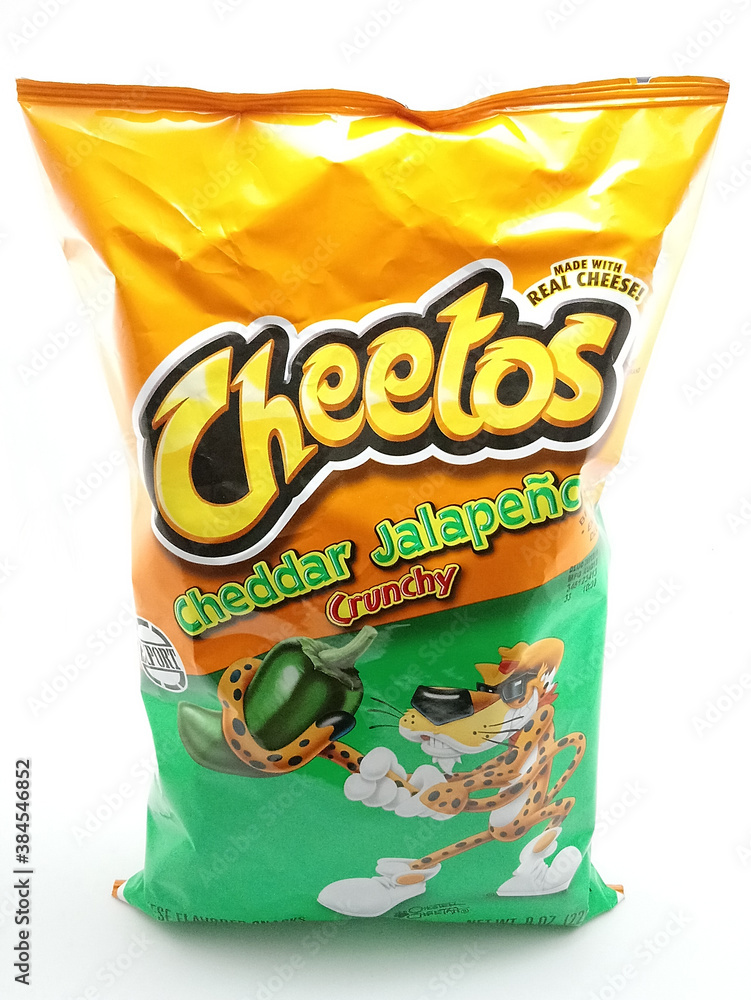 Cheetos cheddar jalapeno in Manila, Philippines Stock Photo | Adobe Stock