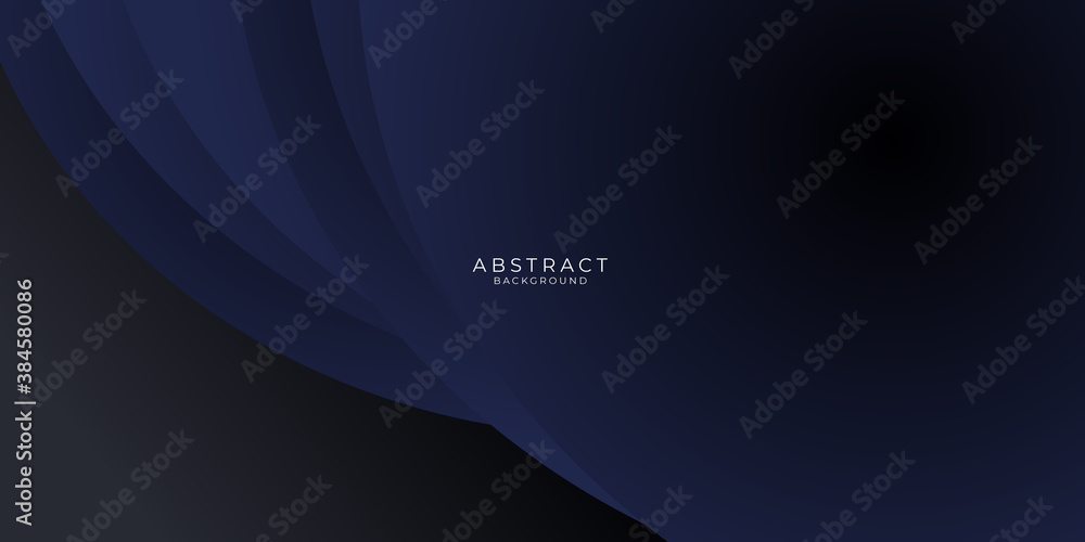 Blue curve wave abstract background. geometric illustration with ...