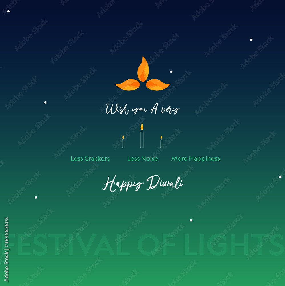 Minimal Diwali concept poster design.Celebrate Diwali without crackers ...