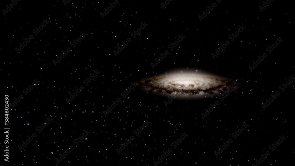 realistic galaxy in the universe, milky way, spiral galaxy, galaxy top ...